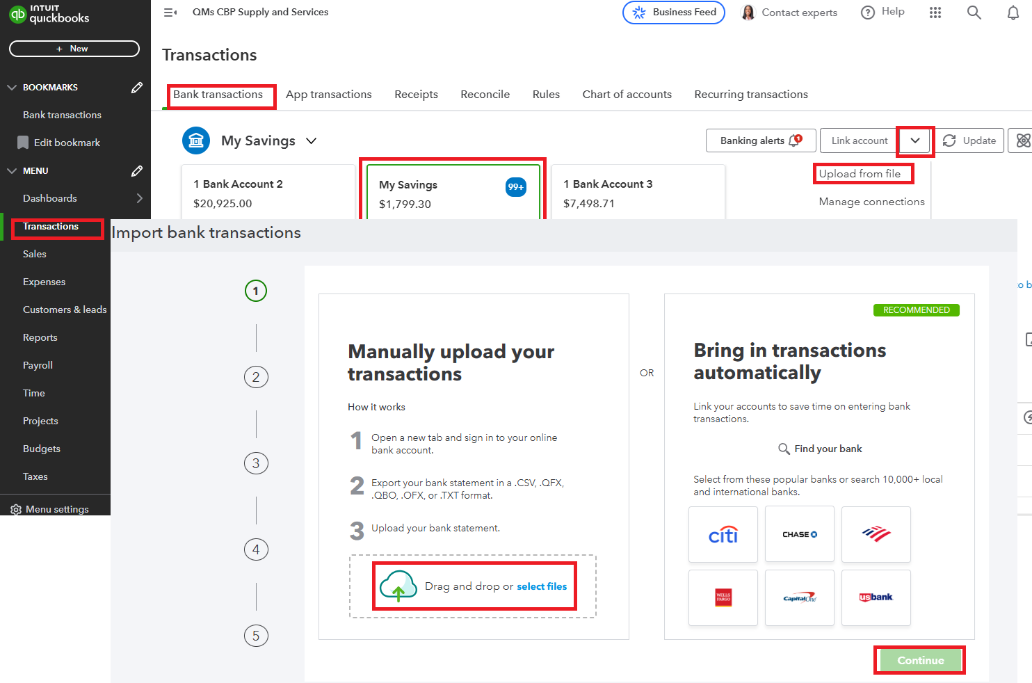 Missing Transactions