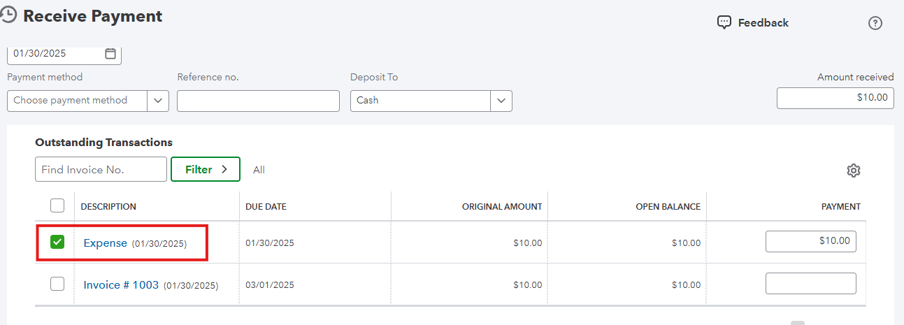 Sale to customer then check was recieved and bounced then customer ...
