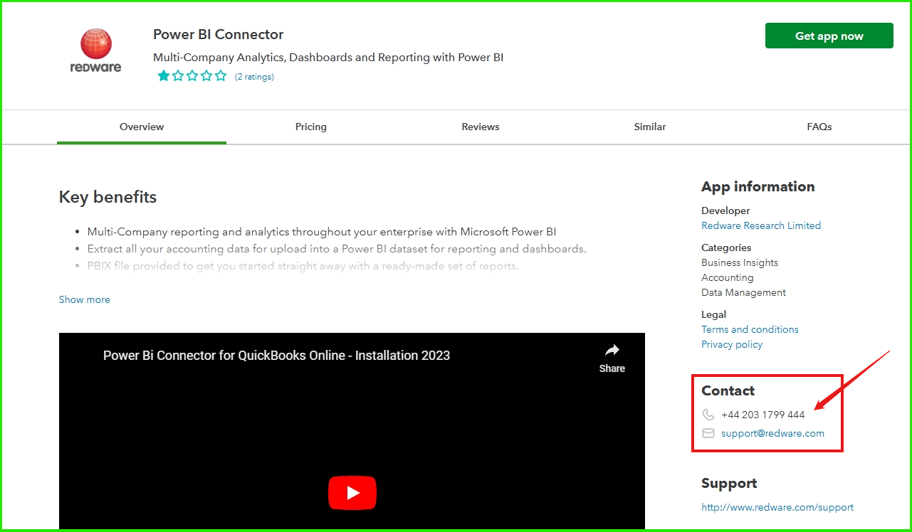 Quickbooks Online Connector for Power BI