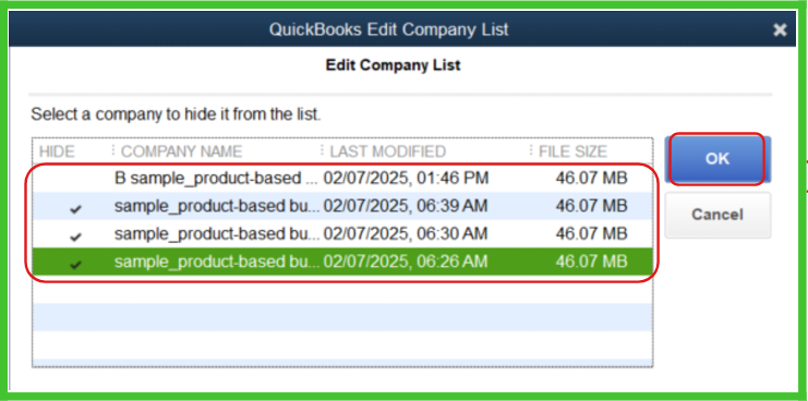 Fix company file name | QuickBooks Community