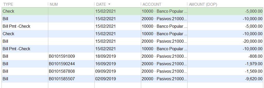 Solved: Bills appear with negative value | QuickBooks Community