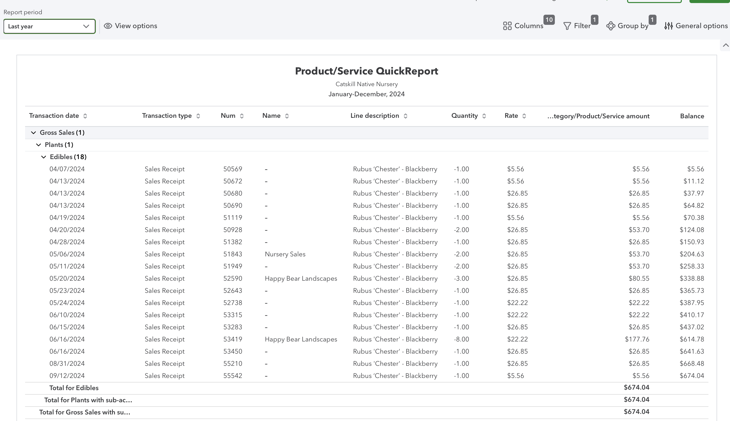Report on item/product | QuickBooks Community