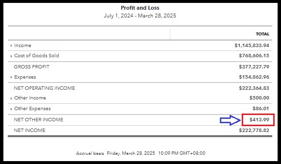 Net other income | QuickBooks Community
