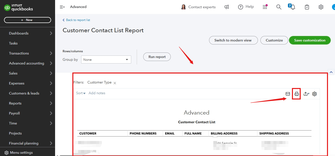 Customer type | QuickBooks Community