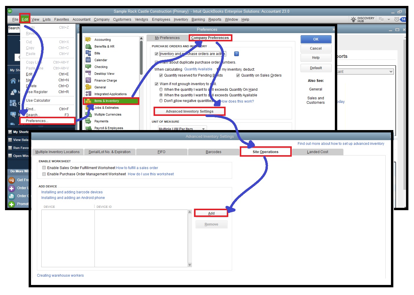 How do we sync current quickbooks desktop to mobile app?