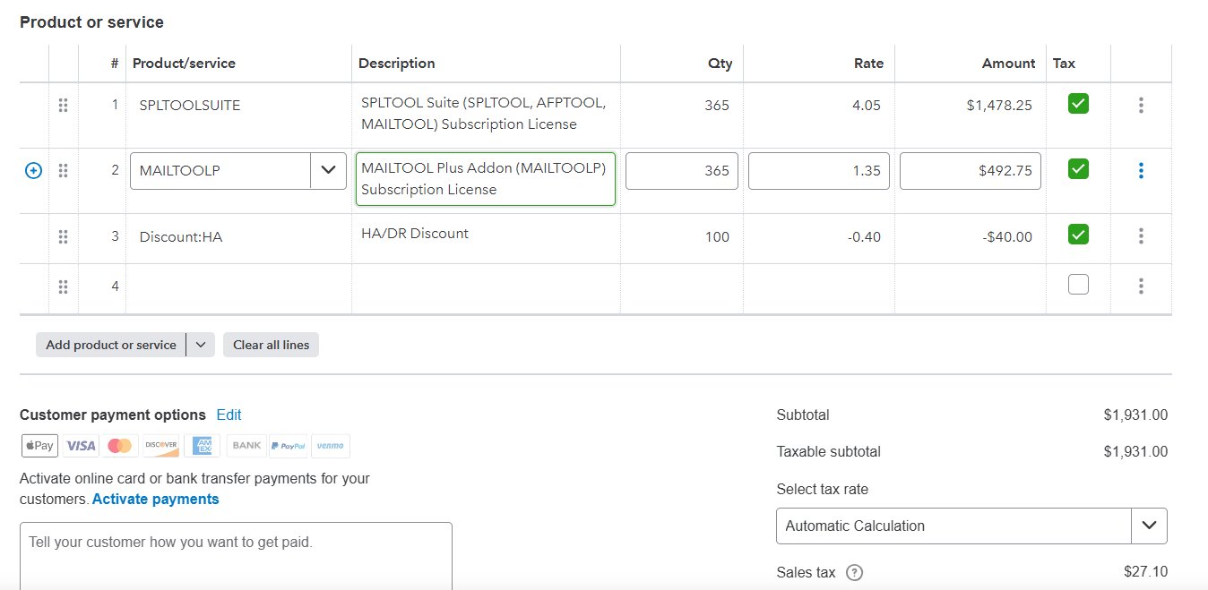 Sales Tax Calculated Wrong on Invoice