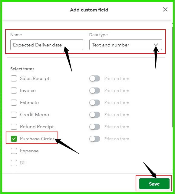Re: QuickBooks Online Expected Date on Purchase Order