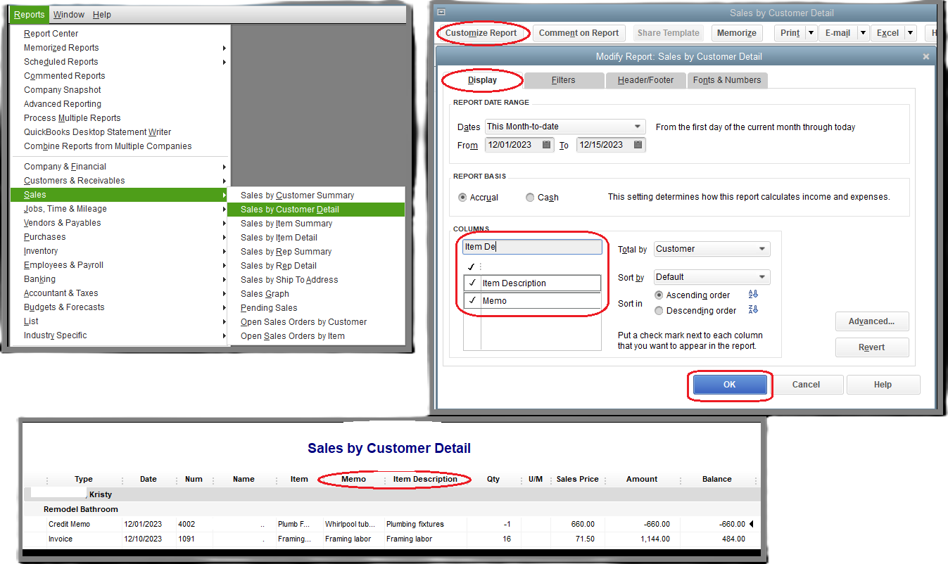 Reports Are inconsistent for between showing QTY on OpenSales by ITem ...