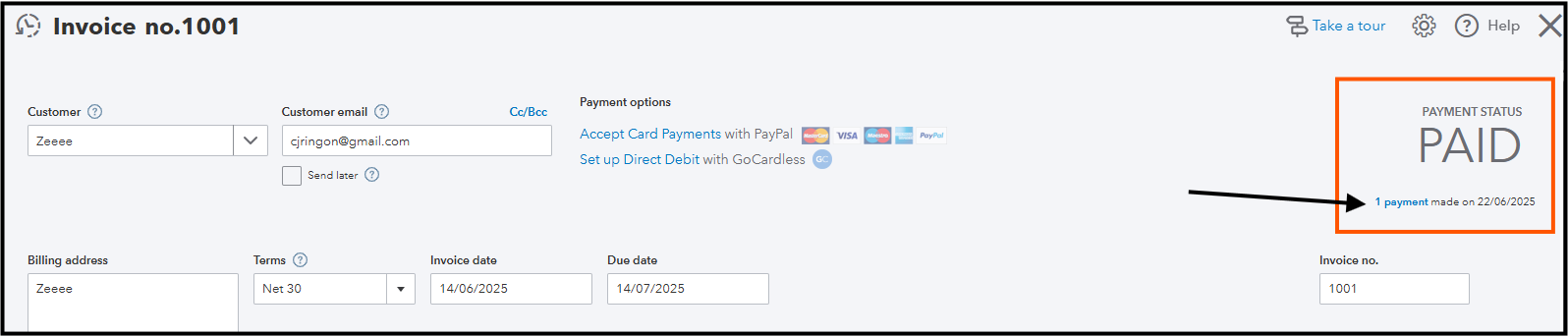 Solved: A invoice says paid but it hasn't been. How can I remove the ...