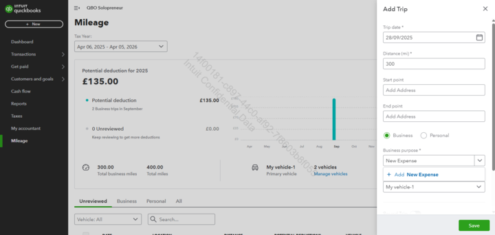 How do I set up my tax profile on quickbooks sole trader?