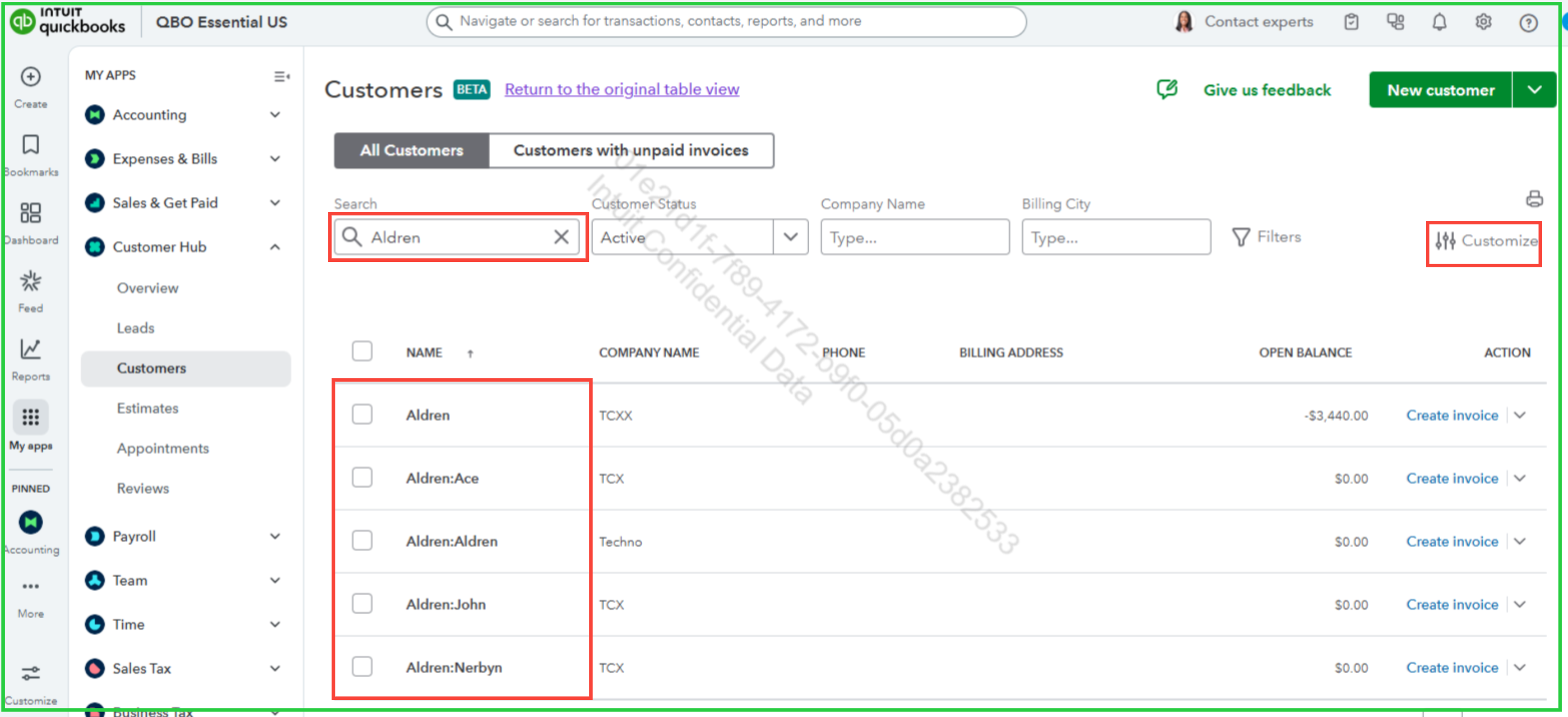 Order that Sub-Customers show up in customer list | QuickBooks Community