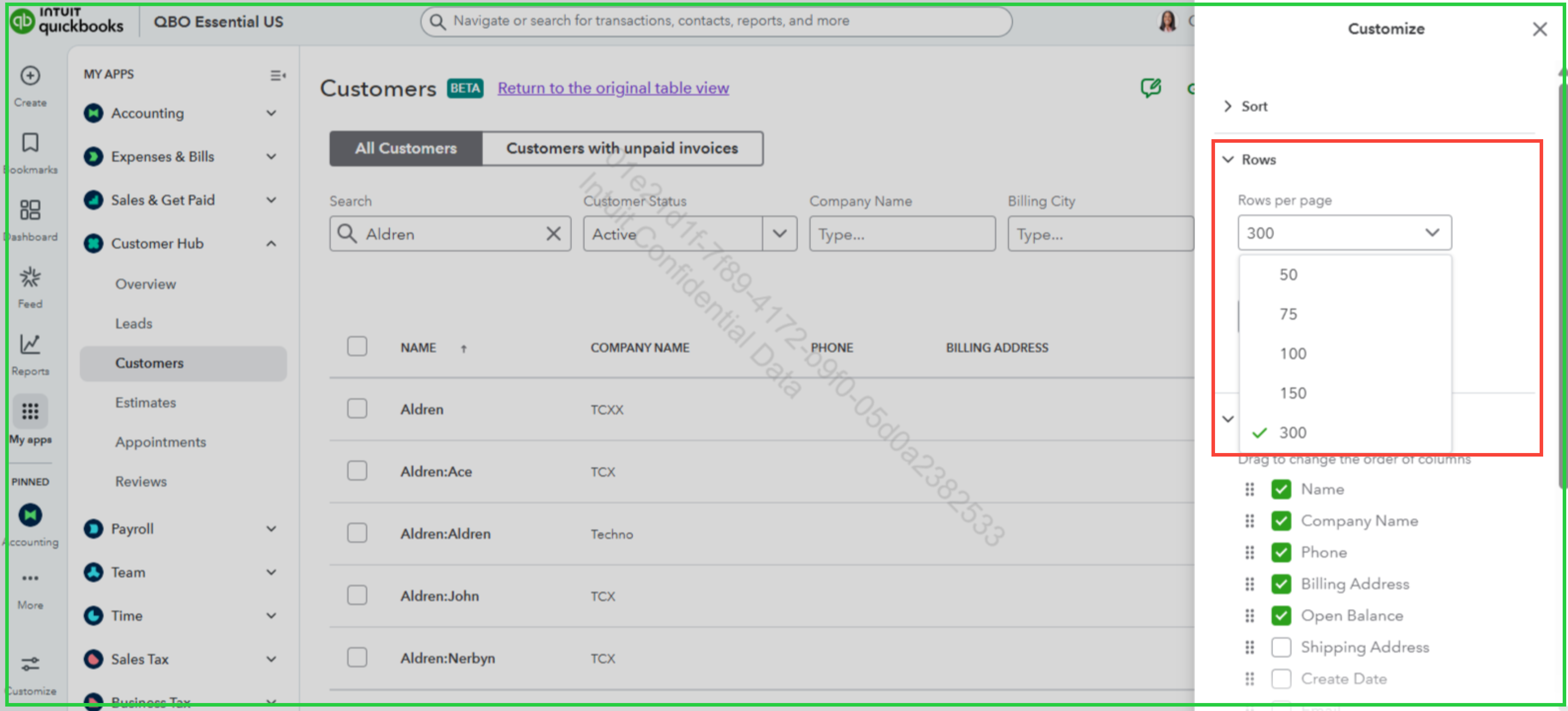 Order that Sub-Customers show up in customer list | QuickBooks Community