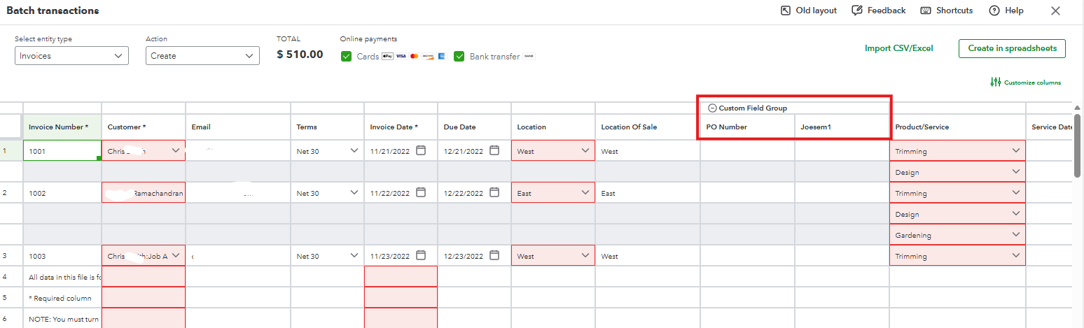 How do I create a custom field that is importable to QuickBooks from a ...
