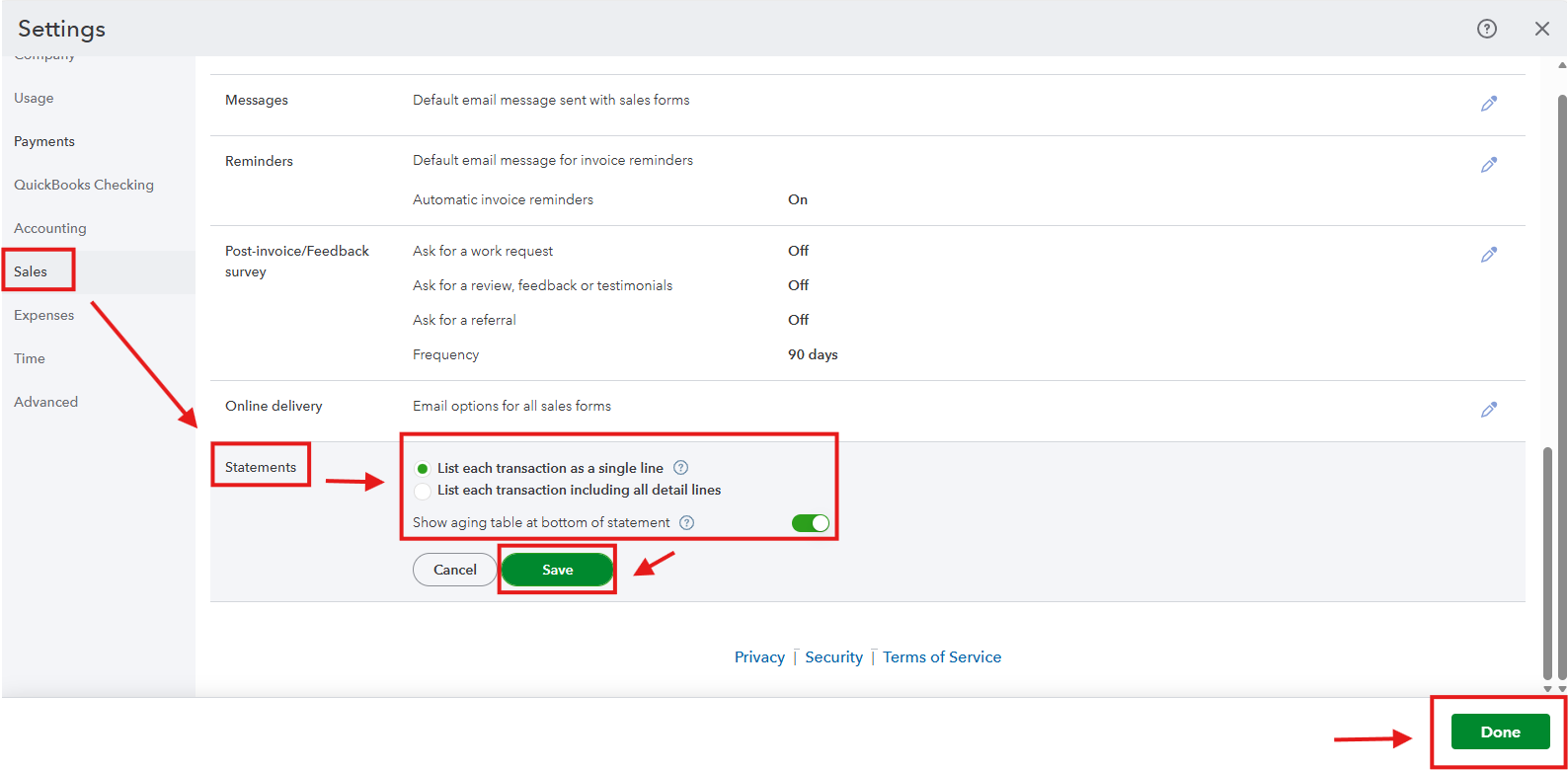 Edit customer statement format | QuickBooks Community