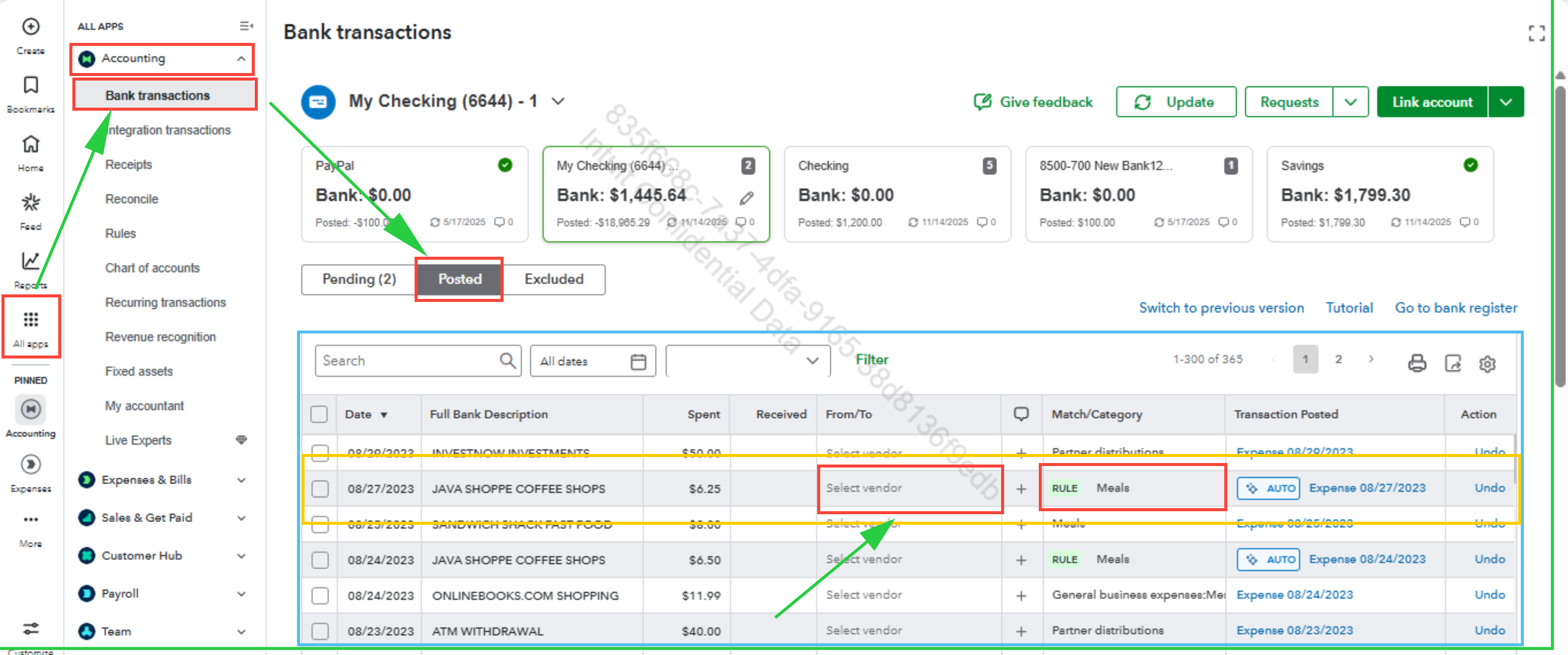 how to modify a downloded auto add bank transaction? | QuickBooks Community