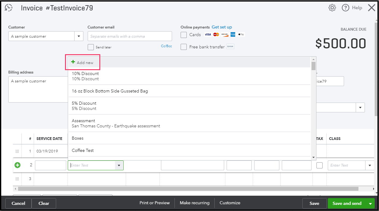 Can you add a tip option in Invoices? I know it is possible in Sales ...