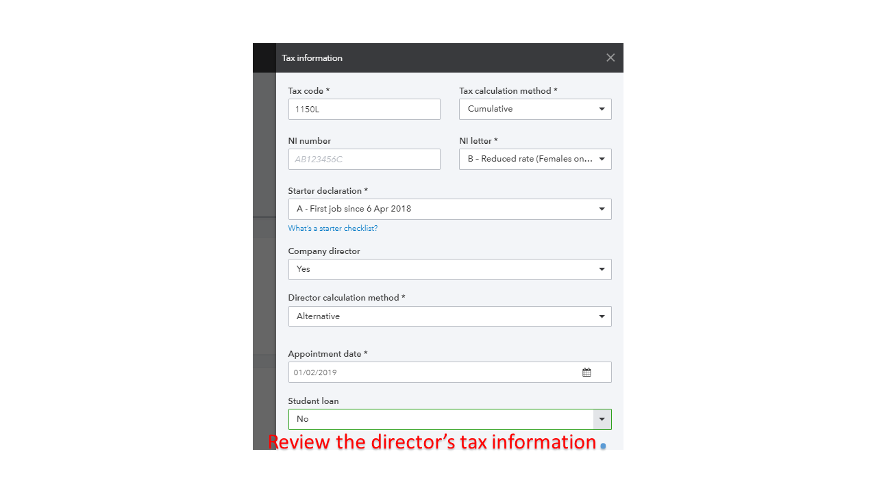 Solved: Directors National Insurance in QuickBooks Online Payroll