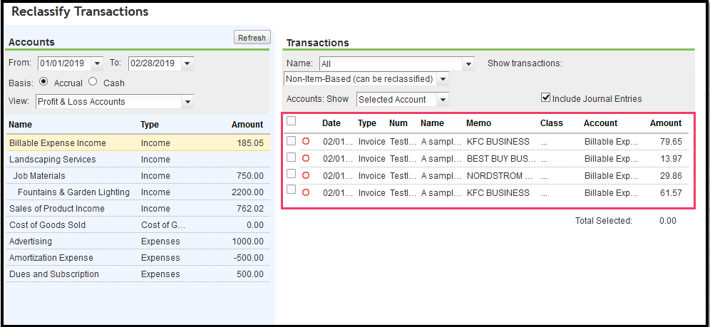 Solved: How do I select all transactions at once from the list under ...