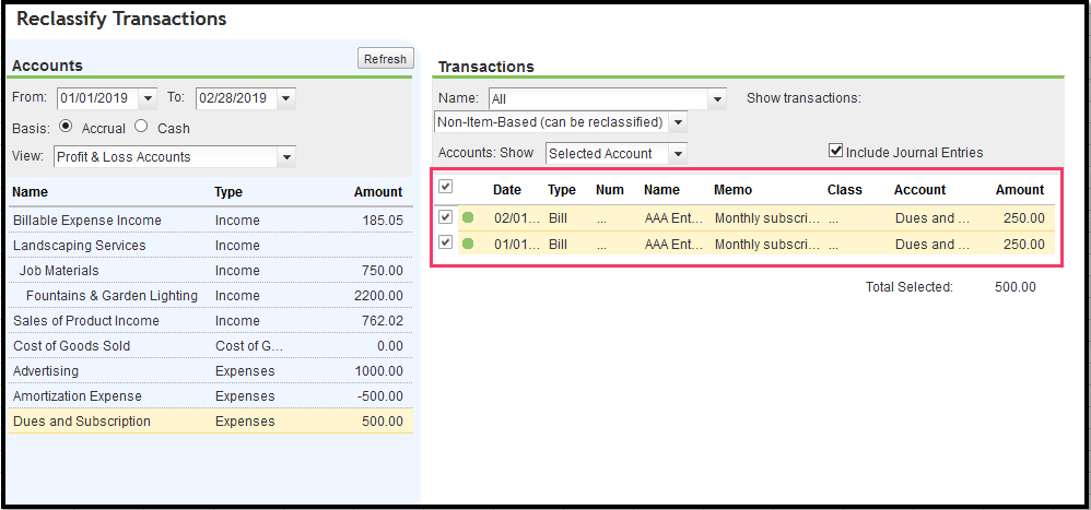 Solved: How do I select all transactions at once from the list under ...