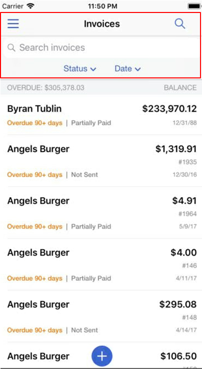 How do I find and old invoice