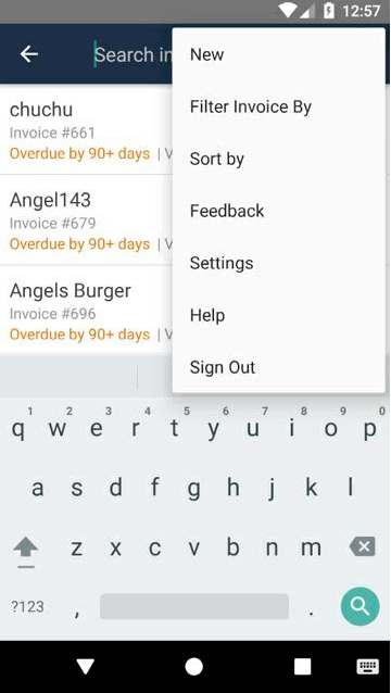 How do I find and old invoice