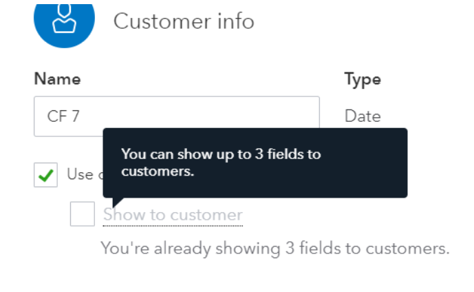 QuickBooks Online Advanced - Custom Fields