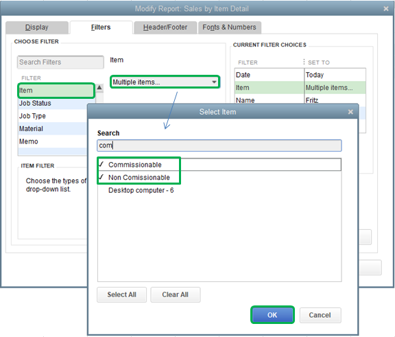 Solved: Report of Invoices with items separated by inventory part vs ...