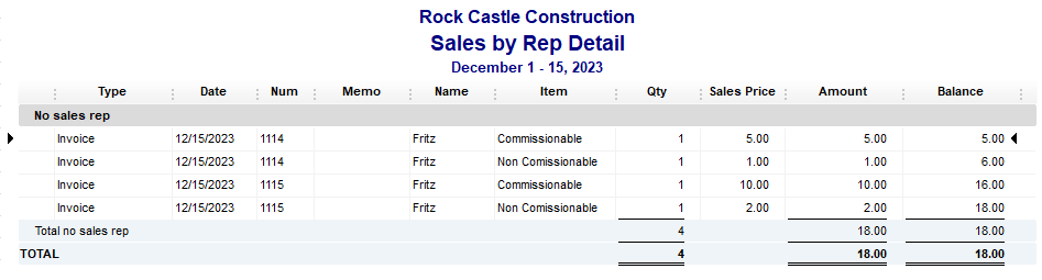 Solved: Report of Invoices with items separated by inventory part vs ...