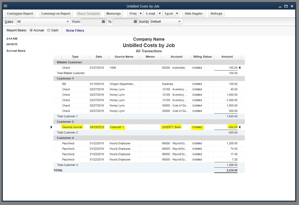 Allocating Salaries to Jobs and including the allocation on the job ...