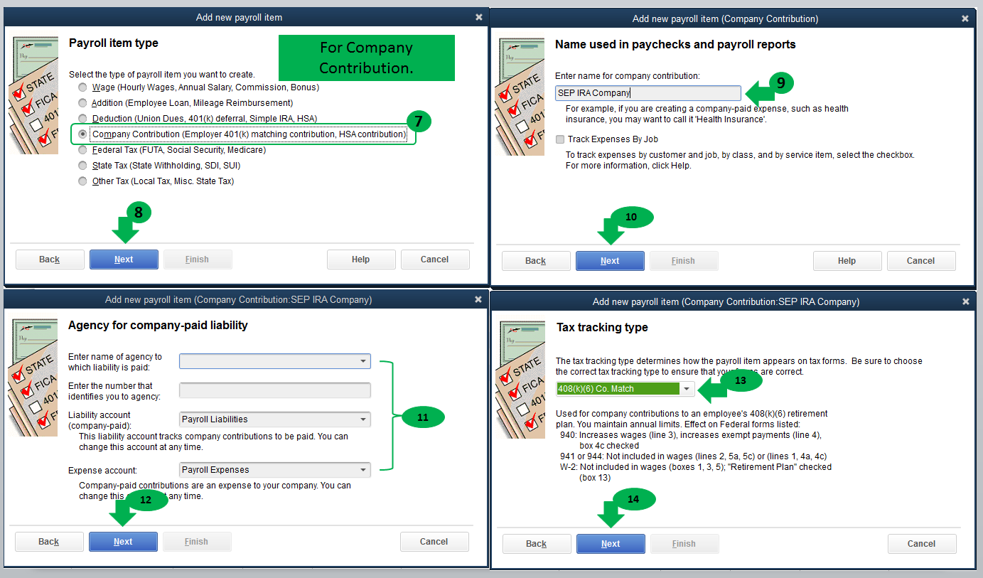 Solved: how to set up SEP Ira in QB pro desktop payroll enhanced. Just ...