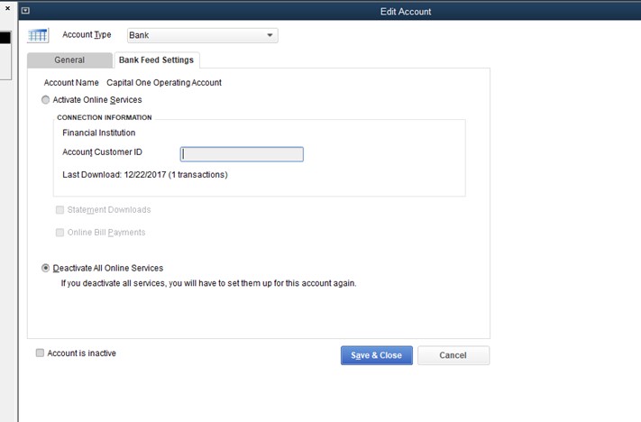 88888 Error when connecting to Capital One-New