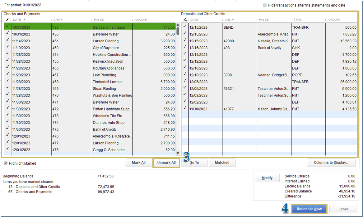 Solved: I'm reconciling an account that has not been reconciled in over ...