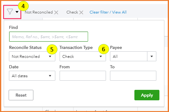 Solved: Uncleared checks and deposits