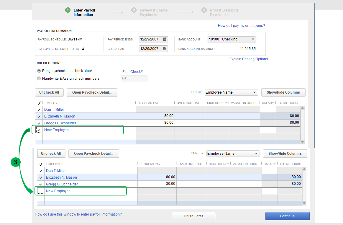Solved: I do payroll weekly; we were closed last week. How do I delete ...