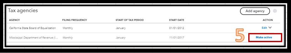 Solved: How do I activate a tax rate I unactivated?