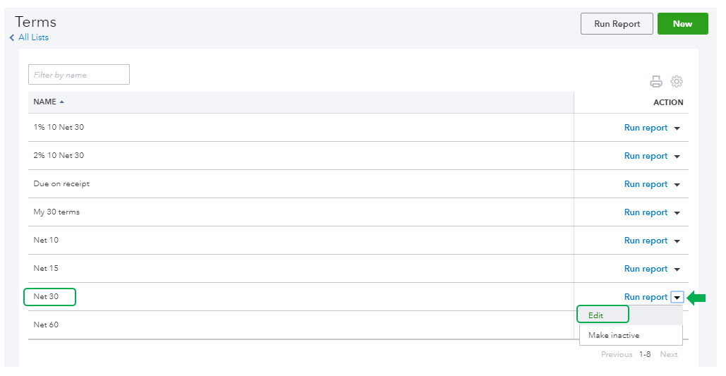 Solved: Invoice Terms