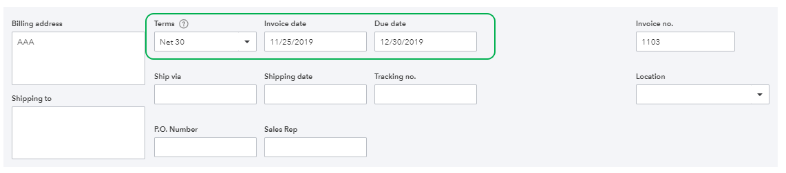 Solved: Invoice Terms