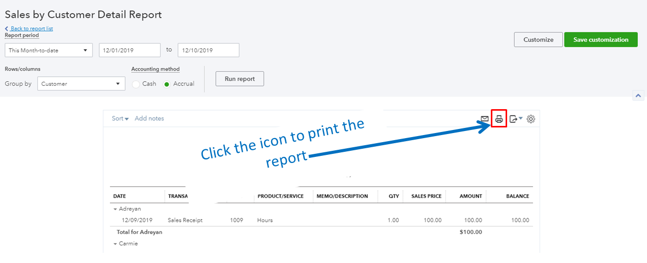 Solved: Report by Customer with serivice/product listed?