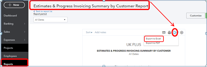 Solved: How do I customise the "Estimates and Progress Invoicing ...
