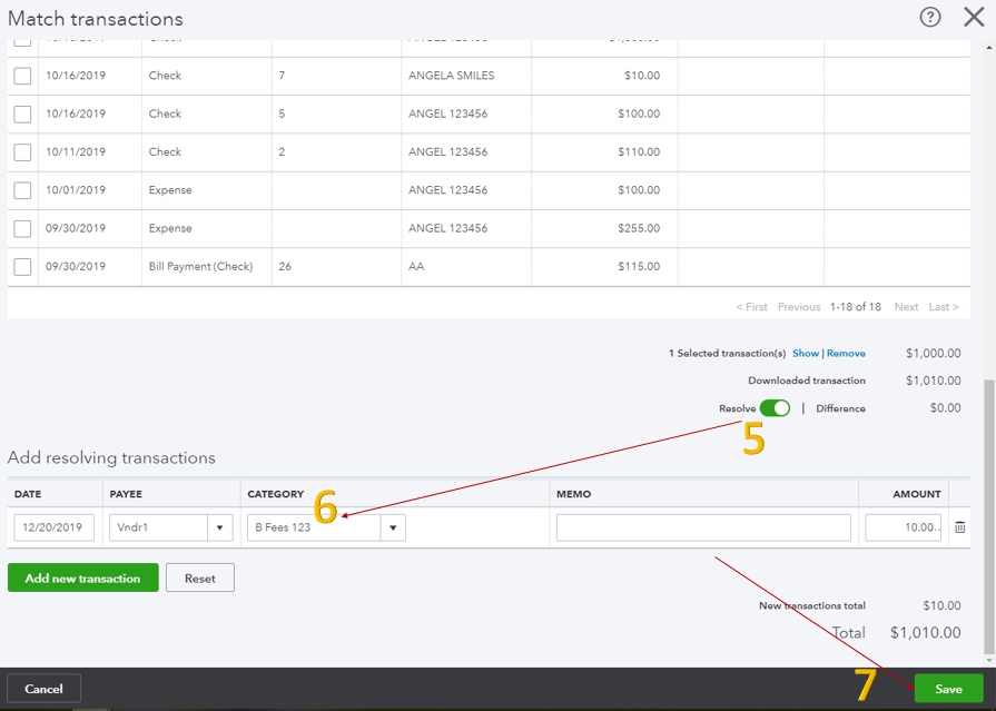Solved: How to record a bank transaction fee incurred because of ...
