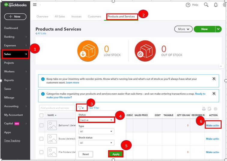 I have inactive one product by mistake from inventory list. How can I ...
