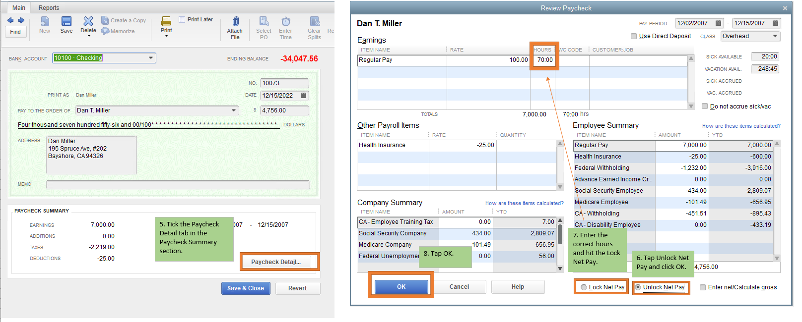 I need to change hours on a payroll that is ready to be submitted. How ...