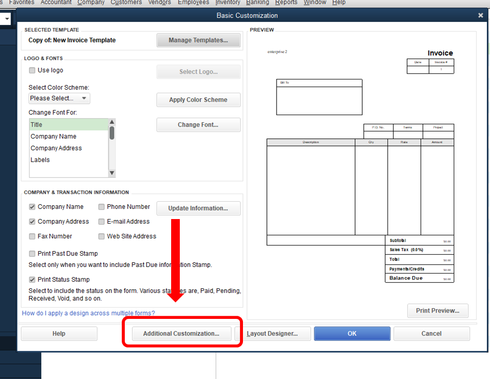 how to create tax inclusive invoice in QB Enterprise 13.0