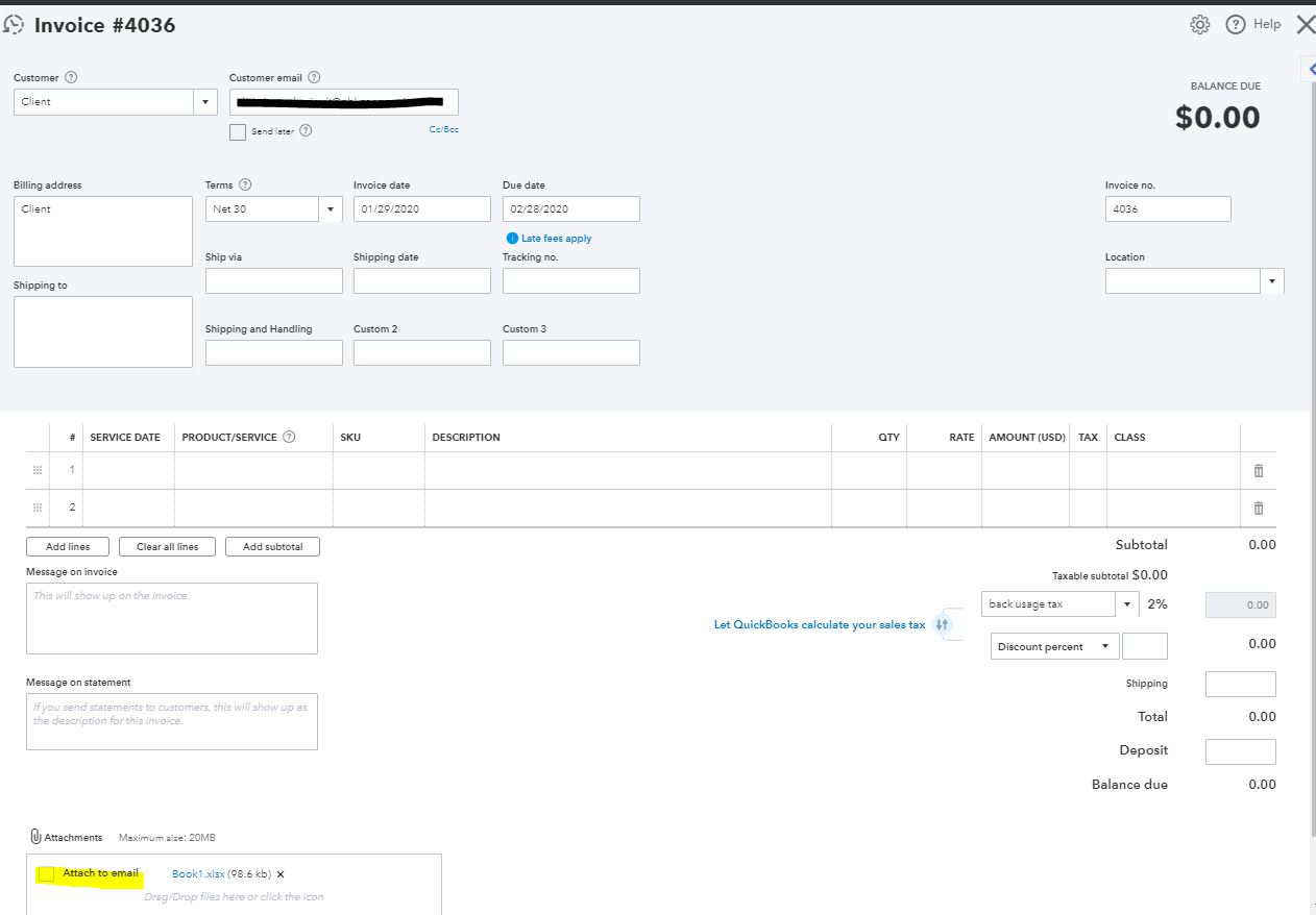 If I attach a document to an invoice does it autom...
