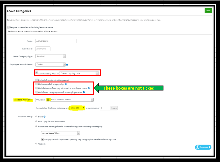 How to pick up annual leave loading in a payrun