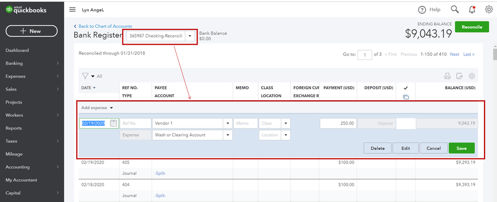 Can you split transactions with different territories? If so how?