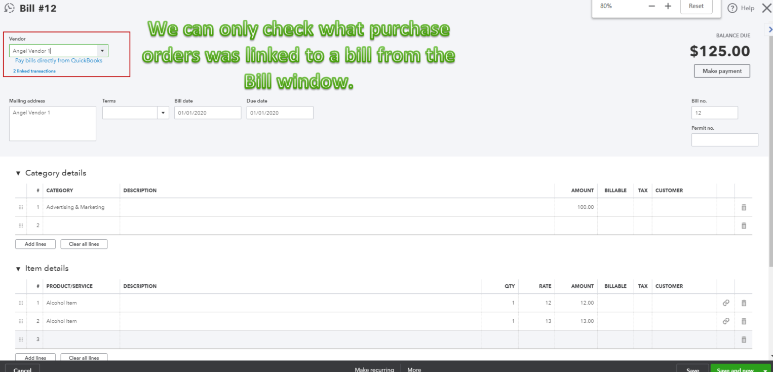 In the past, we were able to use one PO for multiple bills from one ...