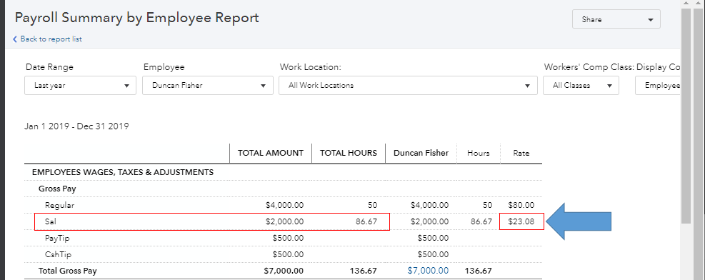 Payroll Summary Report - Rate Column - QuickBooks Community
