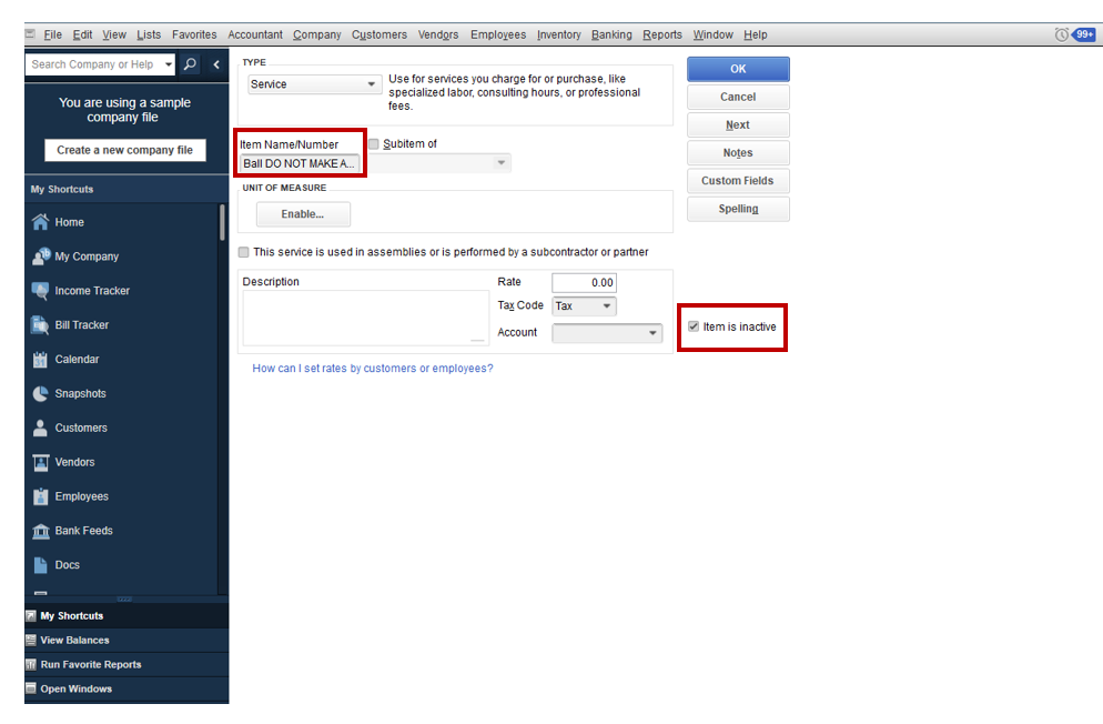 How do we change user rolls making inactive items active?