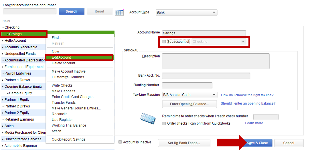 Solved: Bank account is setup with primary account as checking & a ...